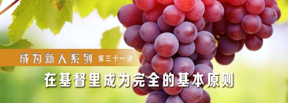 在基督里成为完全的基本原则 – FYDT 福音电台